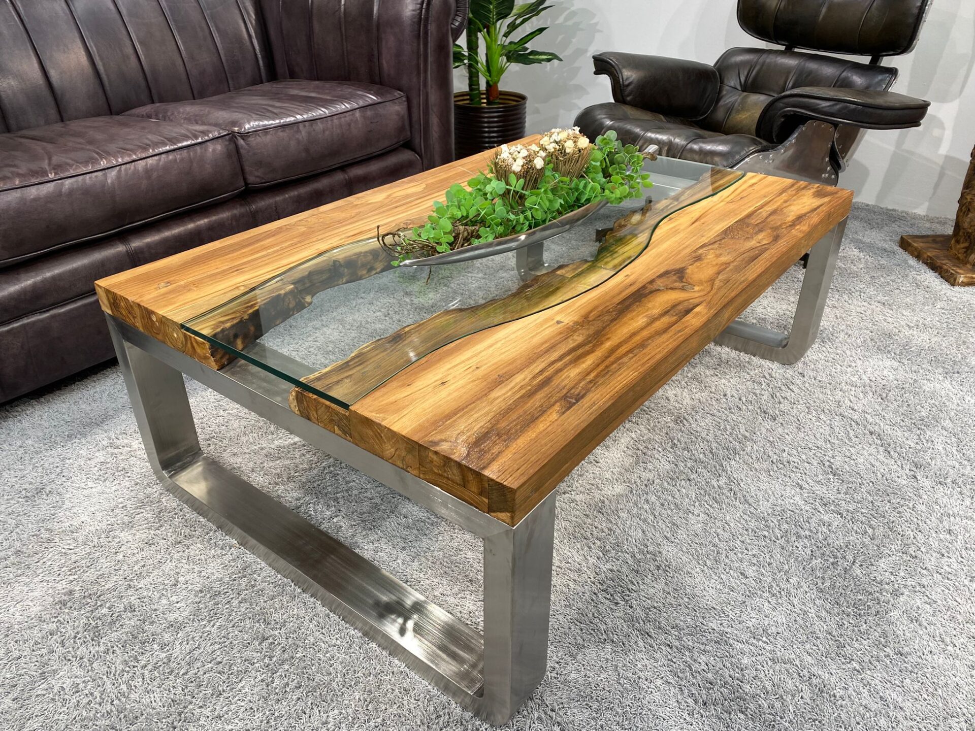 Tisch aus Massivholz: Kombination Ess- und Couchtisch :: Tischonkel